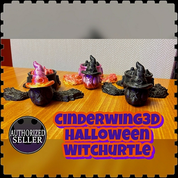 Hand Crafted | Holiday | Witch Turtle Halloween 3d Printed | Poshmark